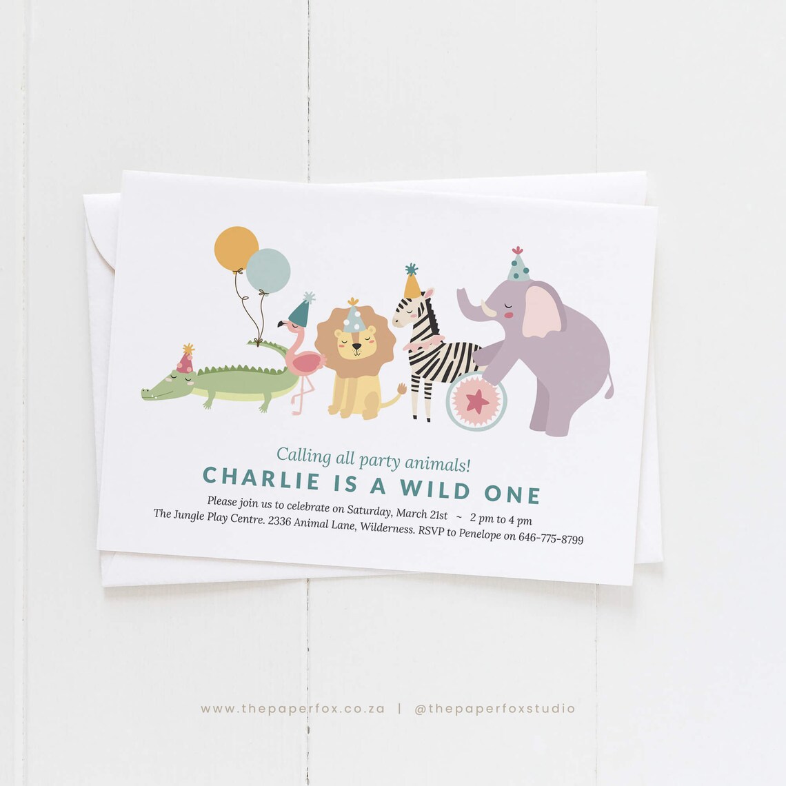 Printable Animal Fair Invitation 5x7 Editable PDF - Etsy