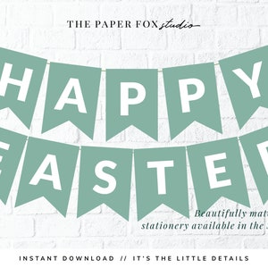 Printable Floral Easter Bunny Candy Table Tented Cards, Editable Modern ...