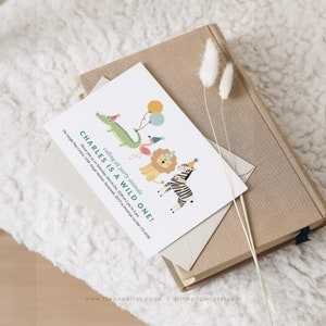 Printable Animal Fair Invitation, 5x7" Editable PDF | Circus Animal ...