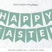 Printable Happy Easter Bunting, Print at Home Modern Easter Egg Hunt ...