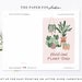 Printable World's Best Plant-dad Card, Cute Potted Plant Dad Father's ...