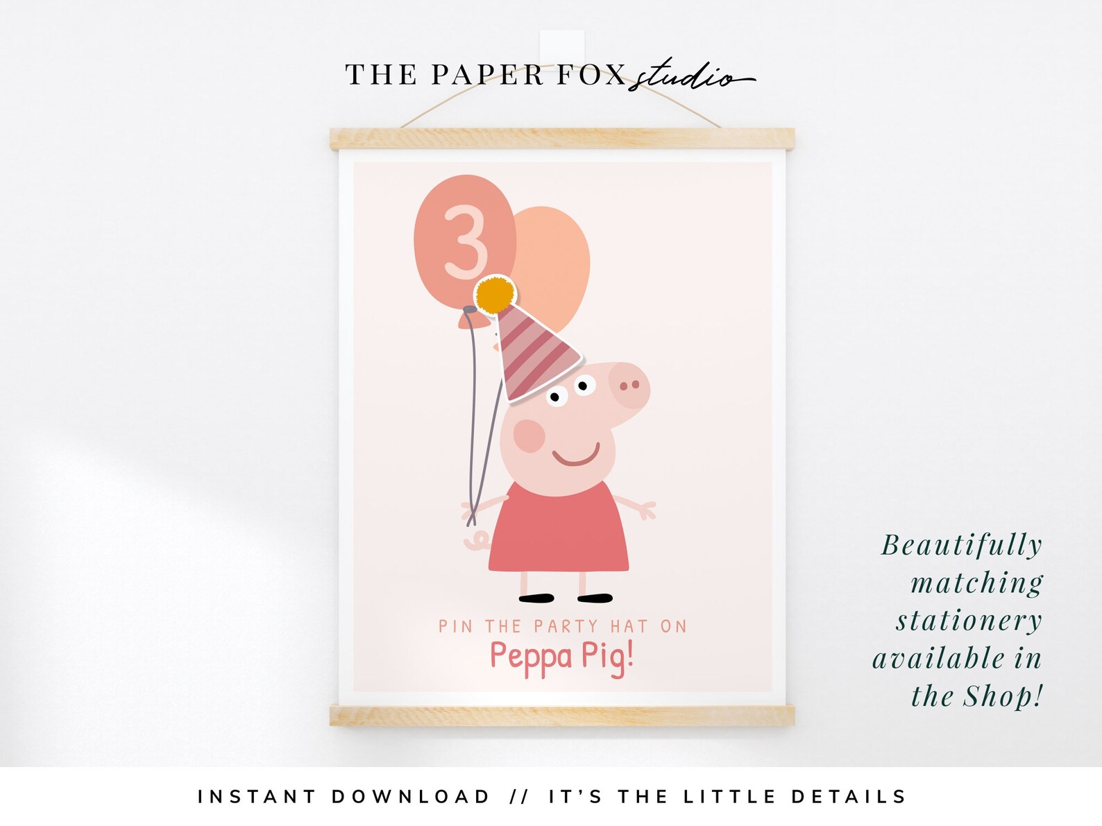 Printable Little Piggy Party Favour Tags, Editable PDF 2x3" Pig Party ...