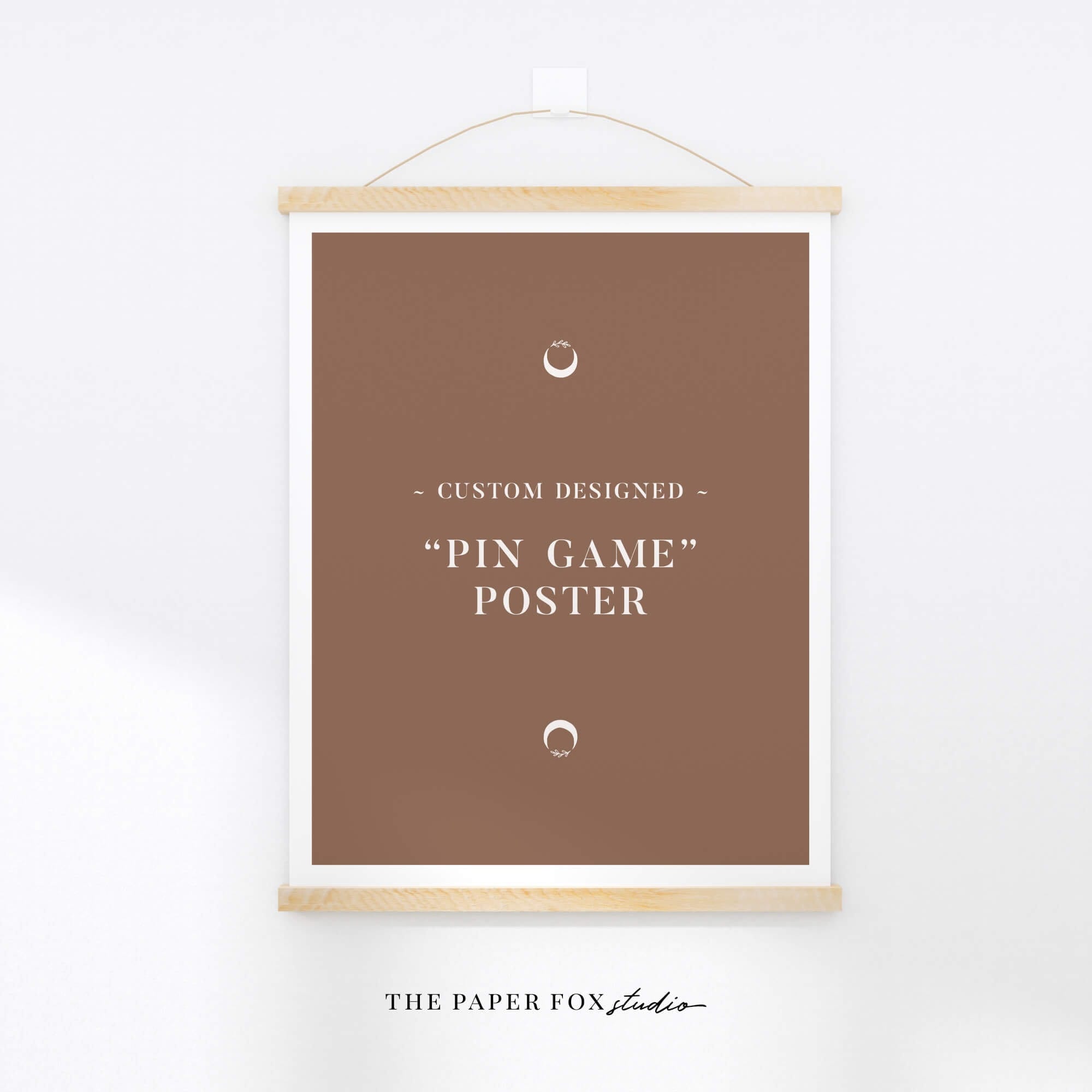 Custom pin the Tail Poster Design, Matching Printable PDF Party Game ...