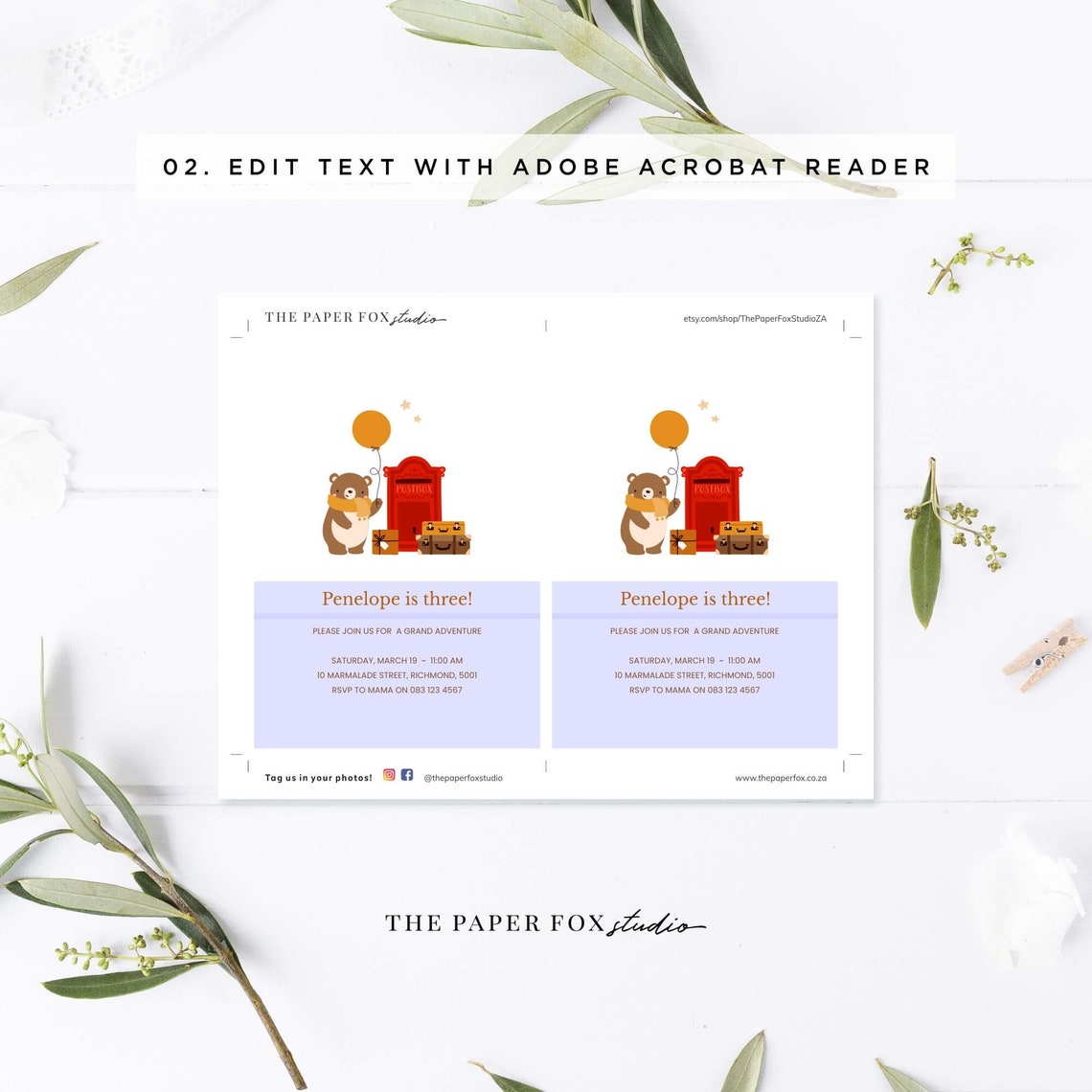 Printable Teddy Bear Party Invitation Editable PDF Traveling - Etsy