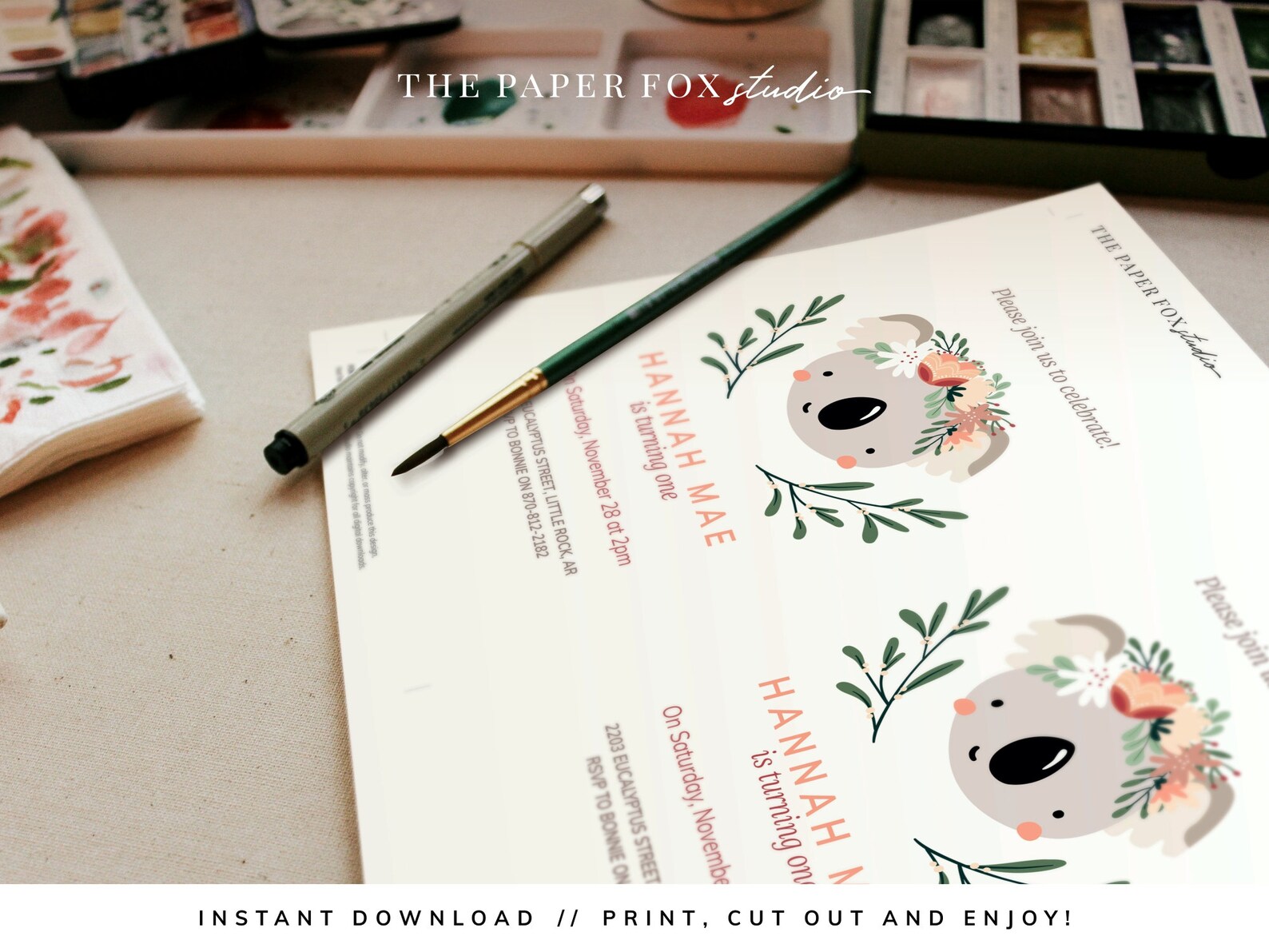 Printable Little Piggy Cupcake Toppers Editable PDF | Etsy