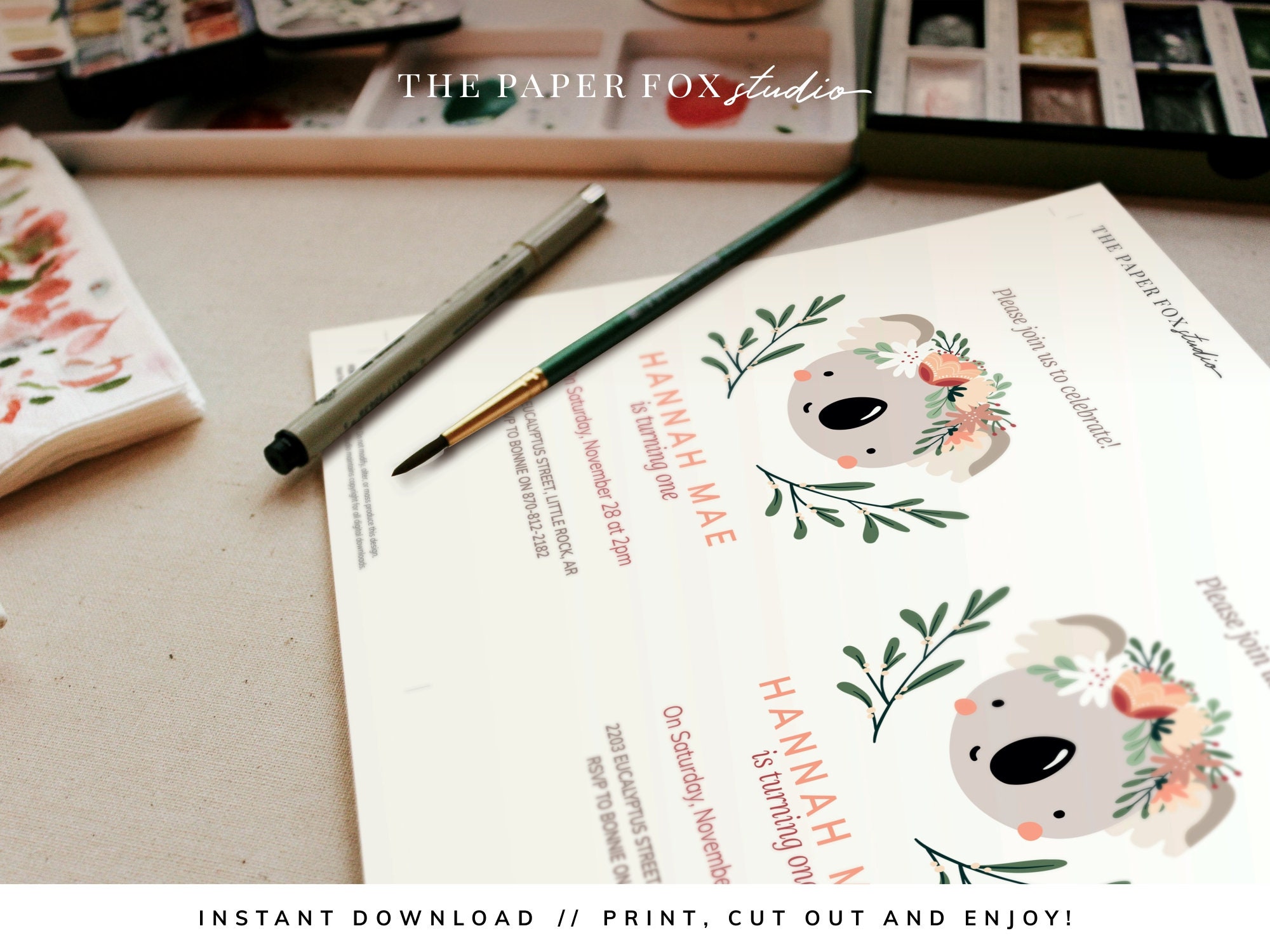 Printable Astronaut Koalas Valentine's Cards Cute Space | Etsy