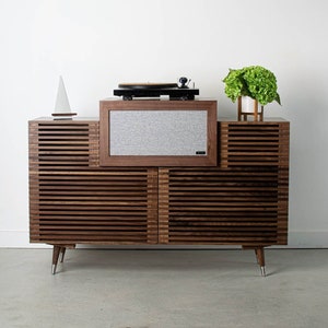 Apollo for Sonos 53" Offset - Mid Century Modern Record Player Stand ...