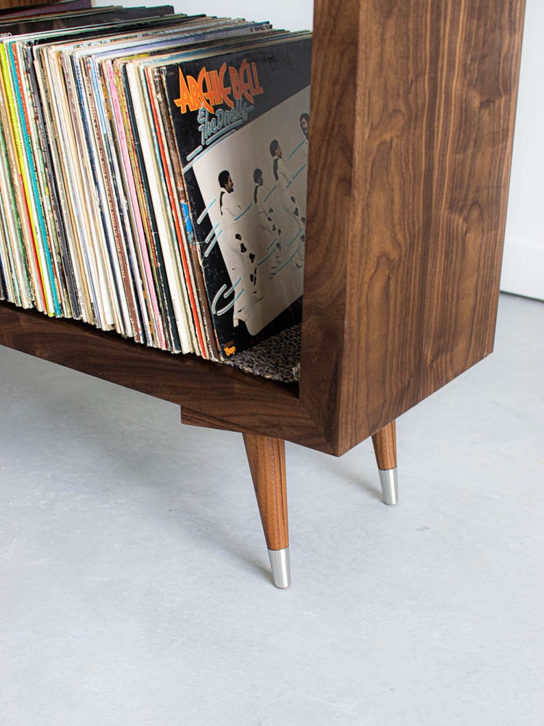 Fillmore 60" - Mid Century Modern Record Player Stand & Vinyl Storage ...