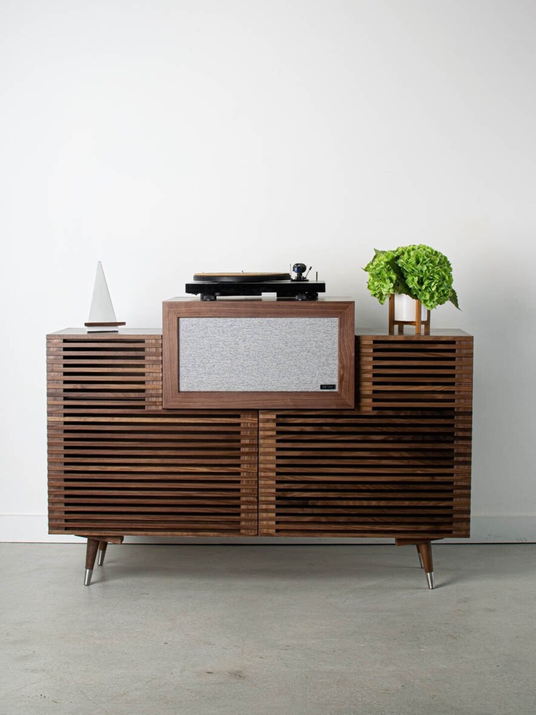 Apollo for Sonos 53" Offset - Mid Century Modern Record Player Stand ...