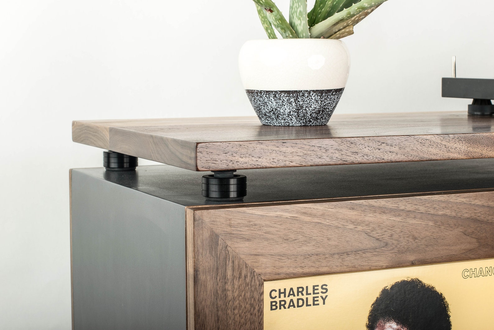 Mid Century Modern Record Player Stand & Vinyl Storage Cabinet | Etsy