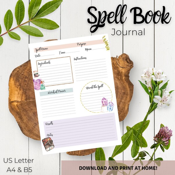 Spell Book Pages - Etsy