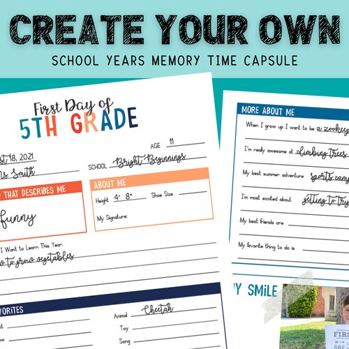 First Day of School Printable Questionnaire Interview - Etsy