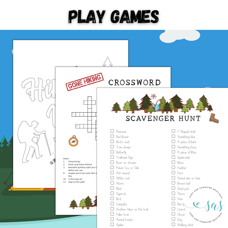 The Best Hiking Journal and Activity Book for Kids | 36 Pages ...