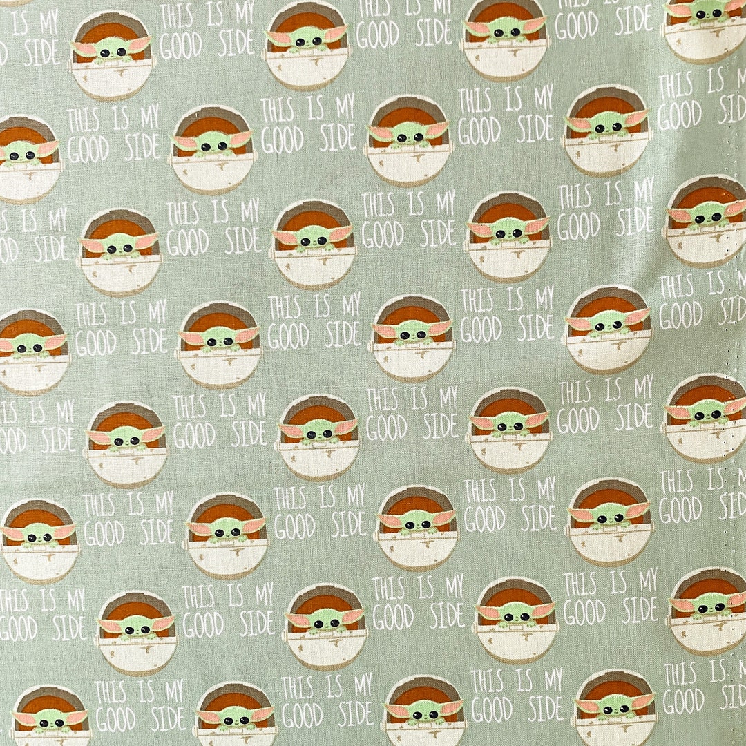 NEW. Disney Star Wars Mandalorian Baby Yoda Pod 100% Cotton Fabric ...