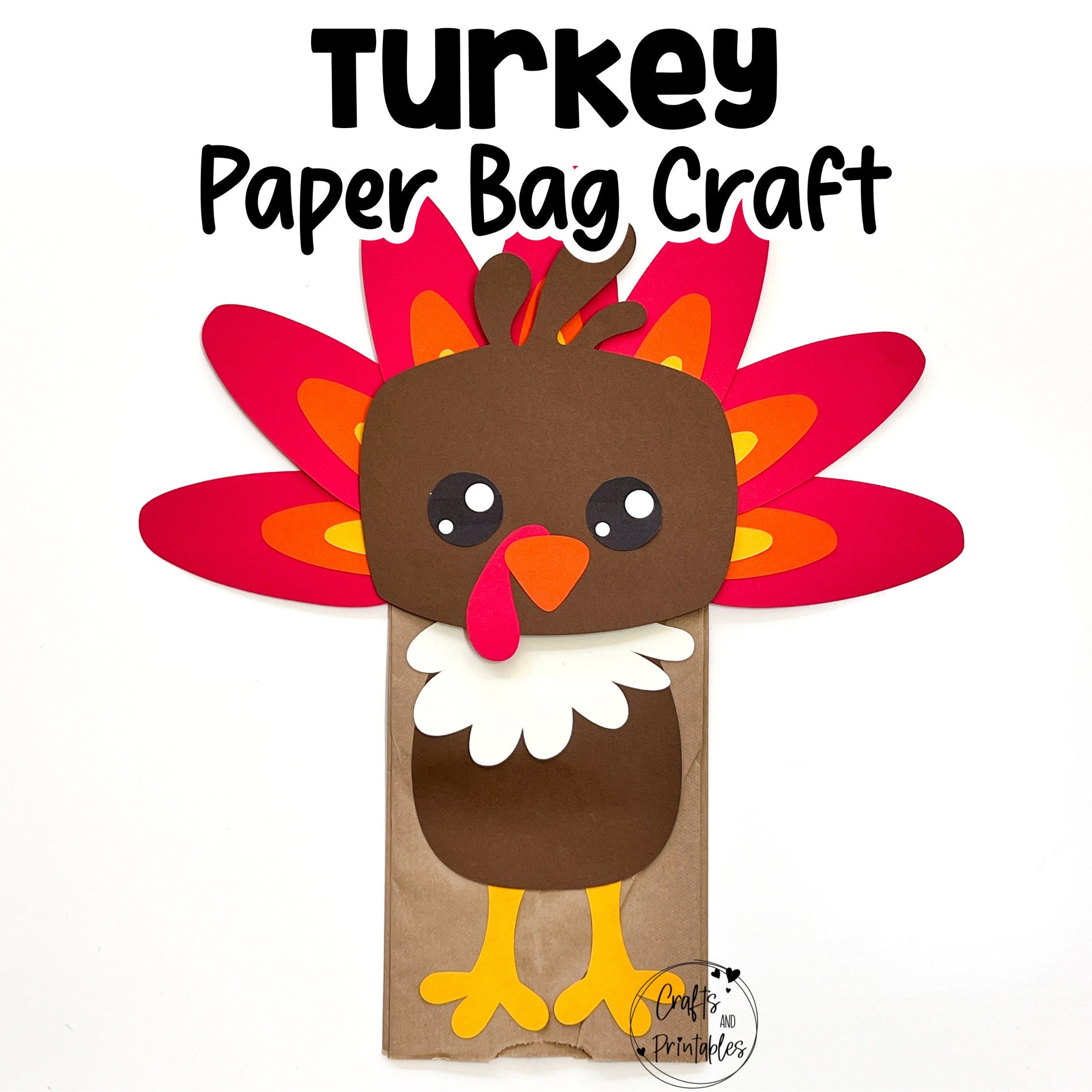 Brown Paper Bag Turkey Craft Paper Bag Turkey Craft Pattern Template