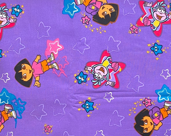 NEW. Dora the Explorer Licensed 100% Cotton Fabric **ships From ...