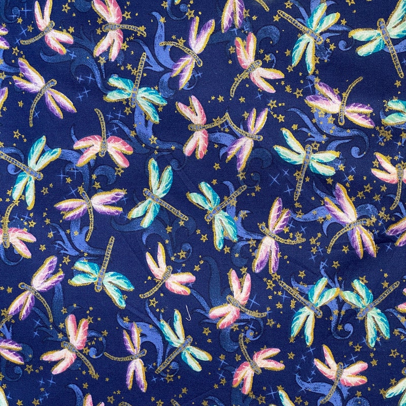 Dragonfly Fabric - Etsy