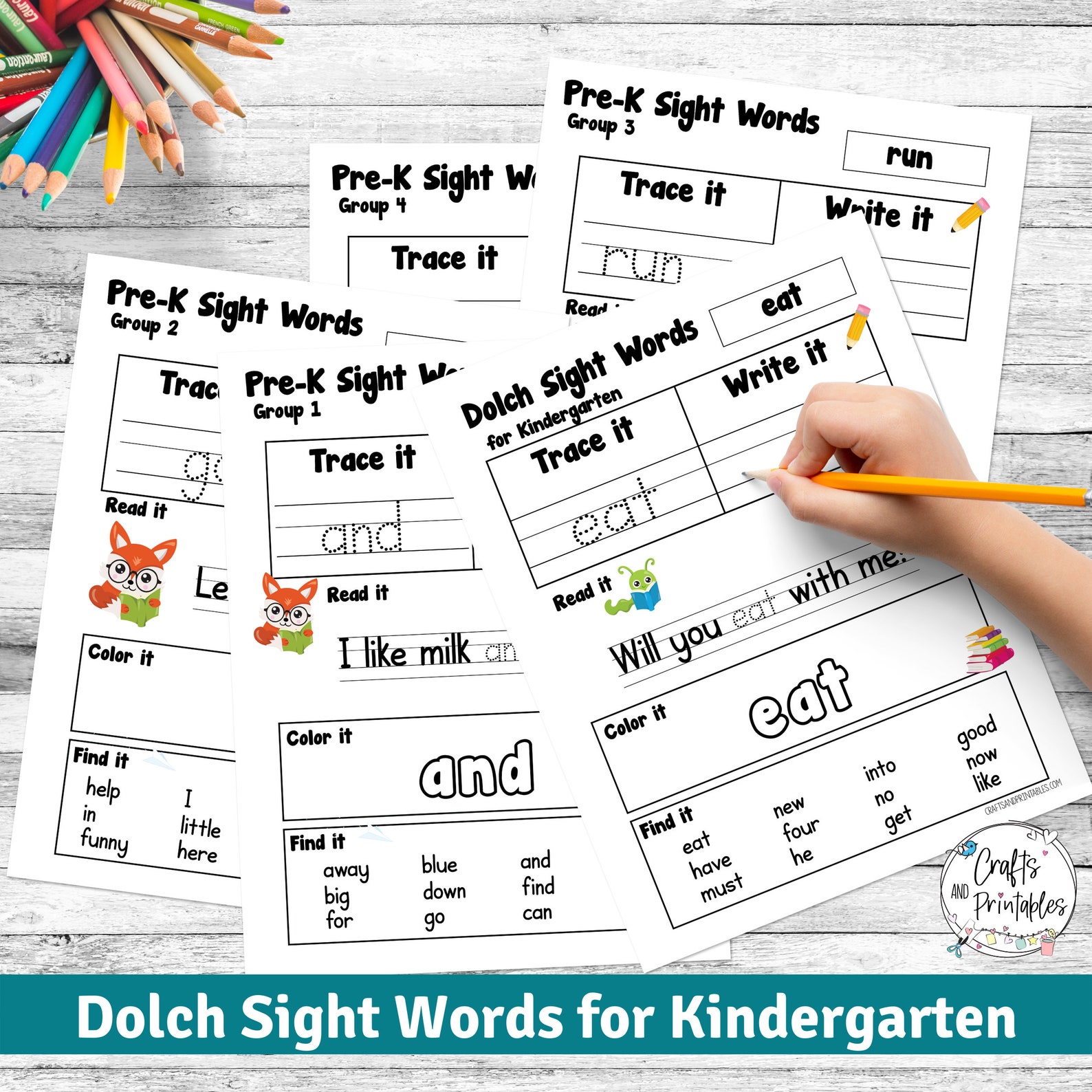 Teach Young Children How to Read With Dolch Sight Words - Etsy