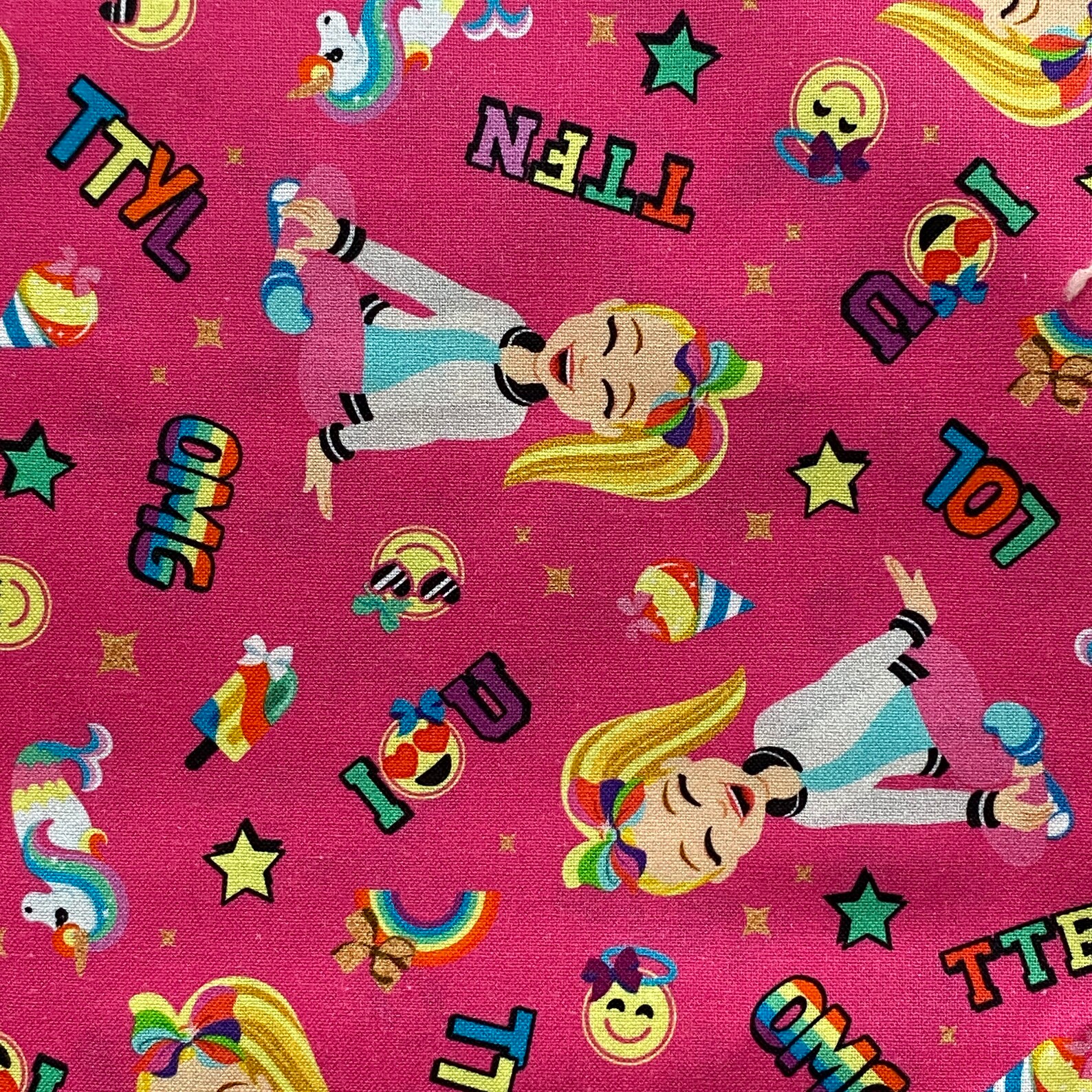 NEW. Jojo Siwa Emoji Speak 100% Cotton Fabric ships From CA - Etsy