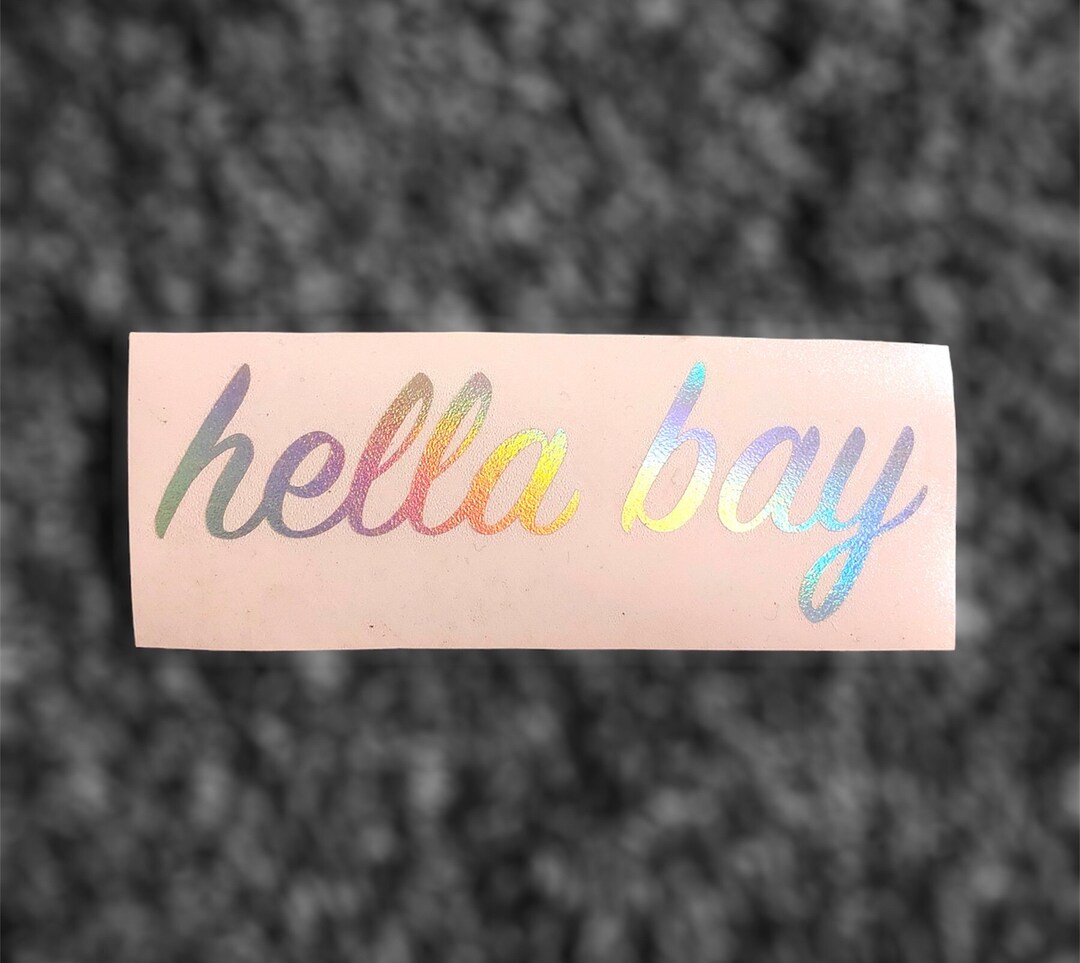 Hella Bay Window Decal | Bay Area | Mirror Decal | Holographic ...