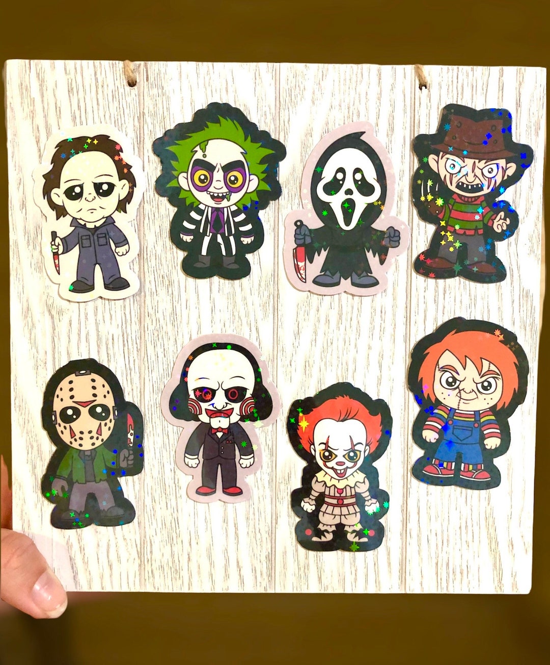 Cute Horror Movie Character Stickers Vinyl Stickers Holographic Magnet ...