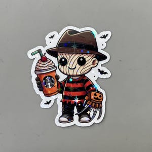 Chibi Slasher Vinyl Stickers Mini Horror Sticker Bundle Holographic ...