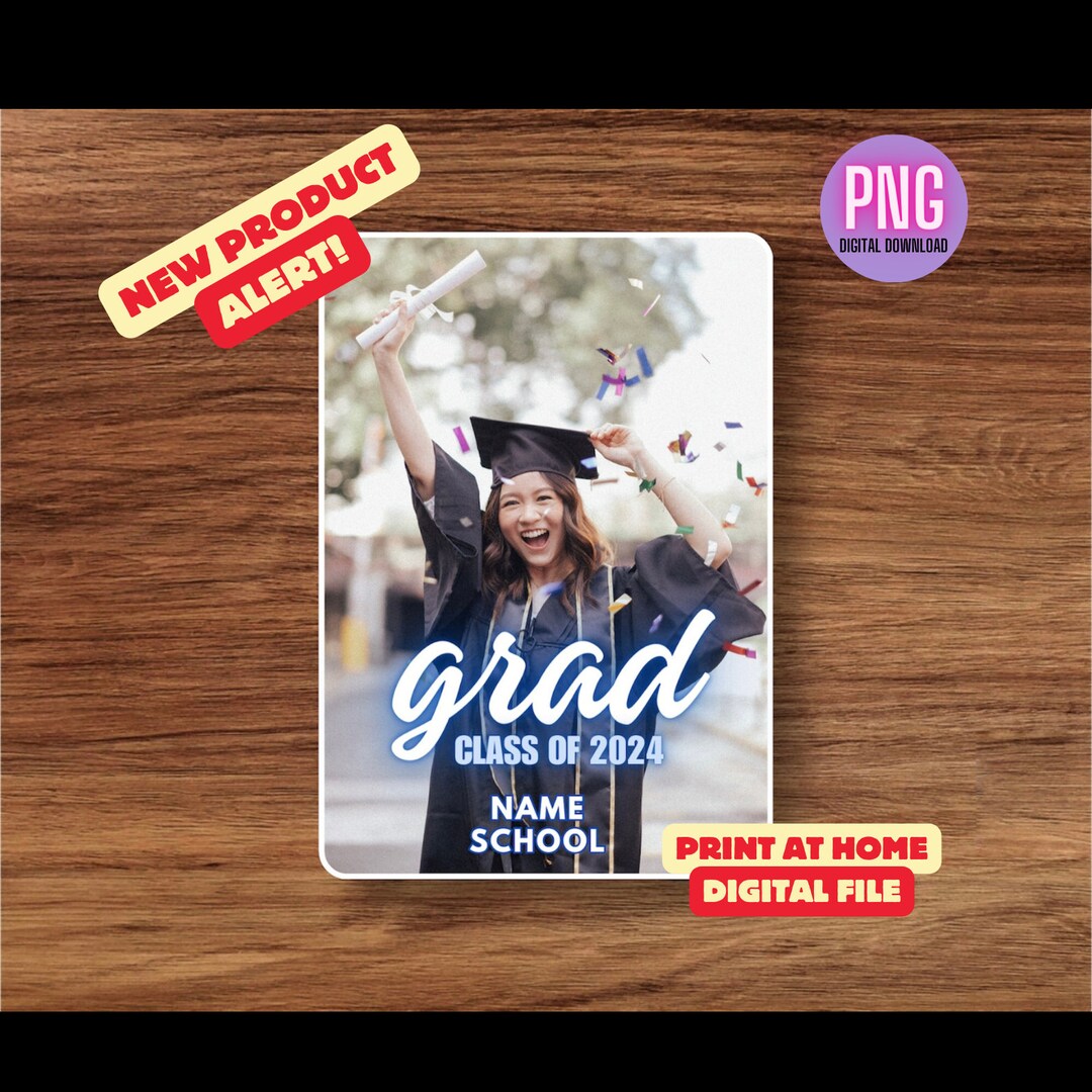 Custom Graduation Digital Design | Class of 2024 | Digital Download ...