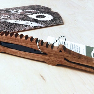 Natural Walnut Wood Music Instrument Crocodile & Colored Fish ...