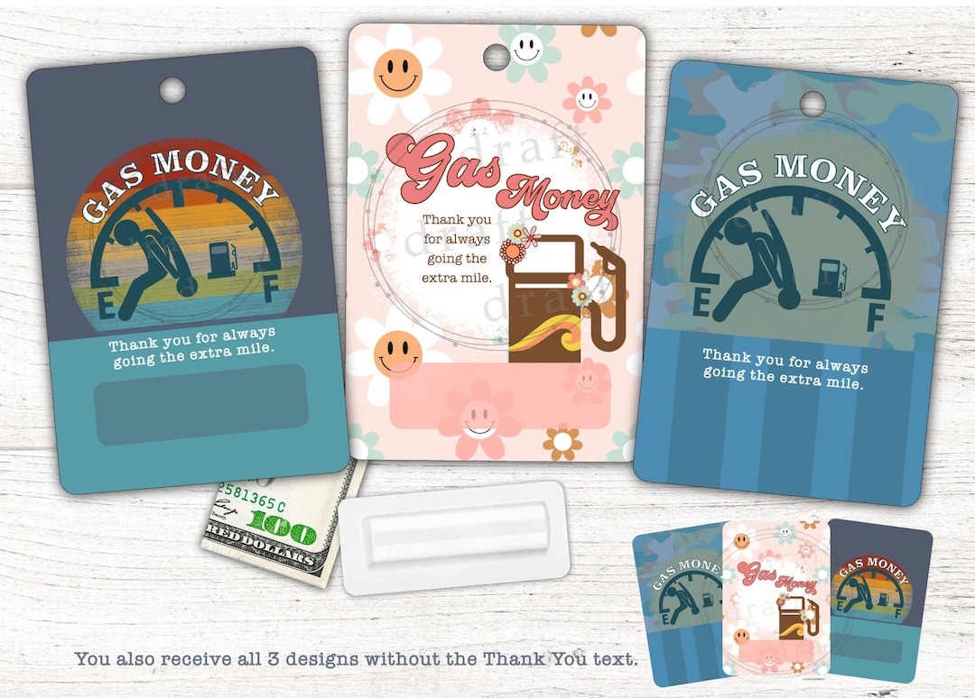 3 GAS Gift Card Designs • Cash/lip Balm Attachment • Gift Card Holder ...