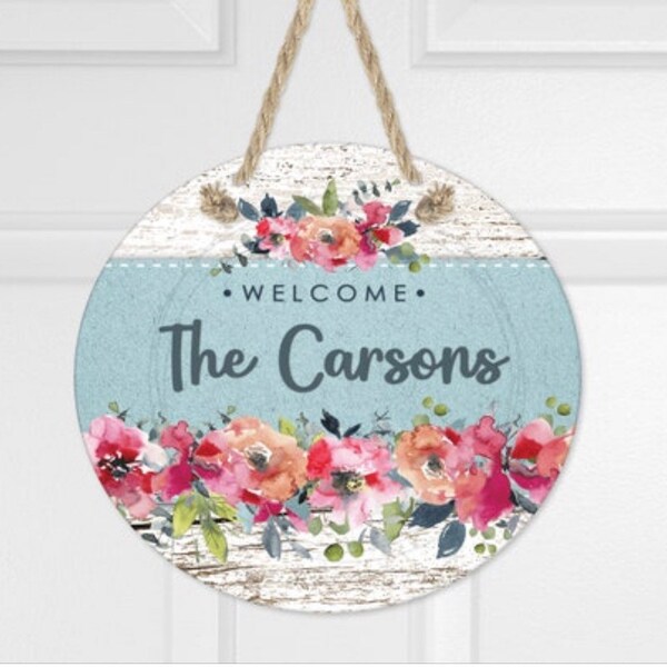 Circle Door Hanger - Etsy