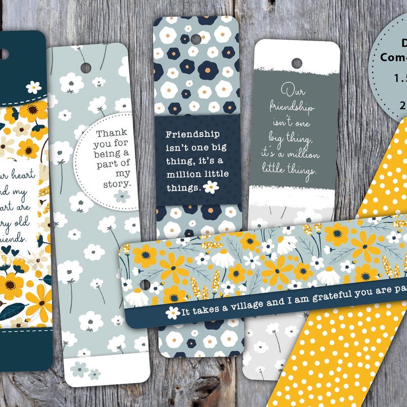 Thank You Bookmark - Etsy