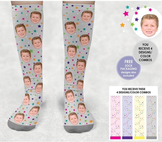 FACES Fun & Silly Sock Designs Includes 4 Templates - Etsy