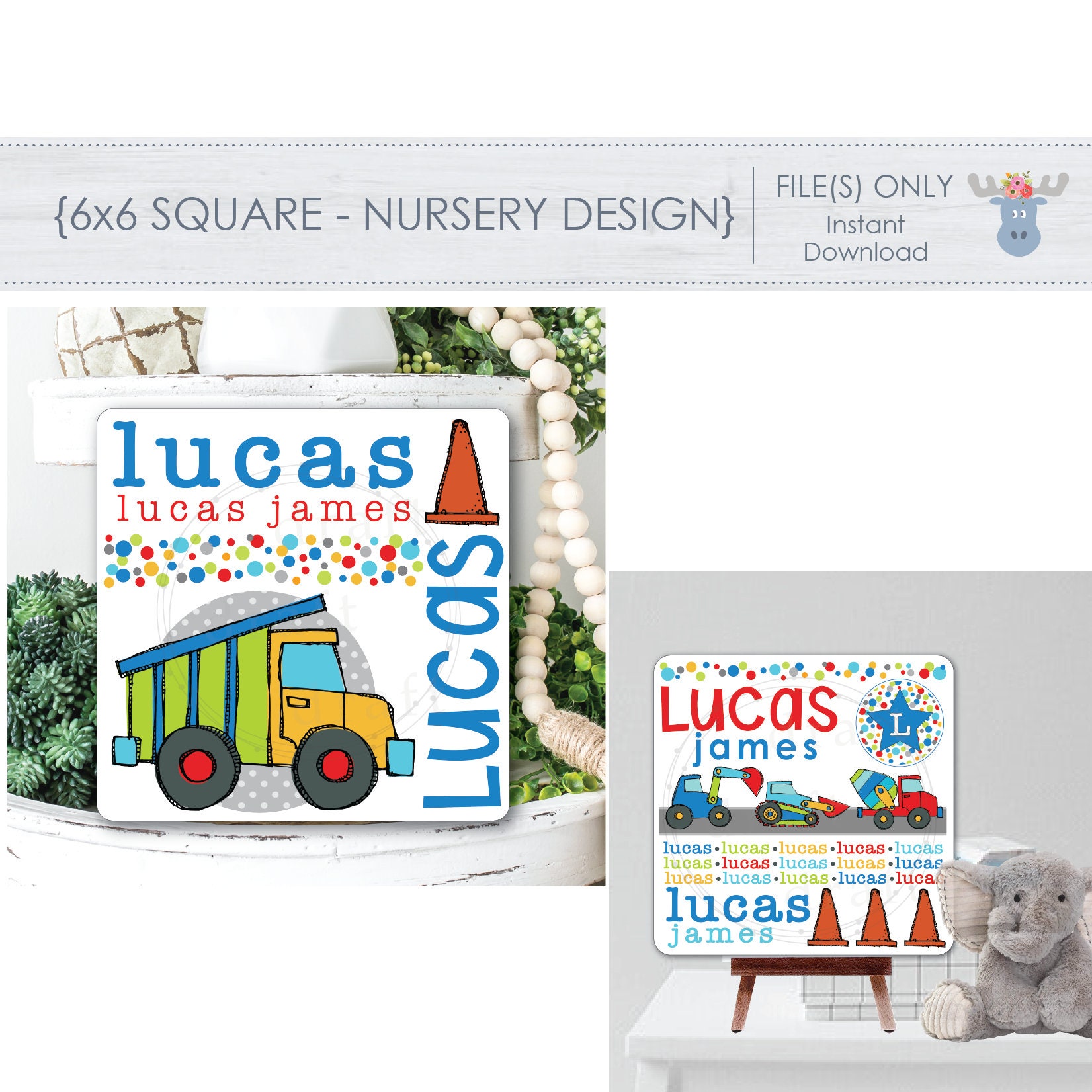 Construction Truck Blanket Design • Sublimation File Design • Garbage ...