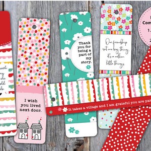 6 FRIENDSHIP Bookmark Designs • Friends • Fun • Thank You • Books ...