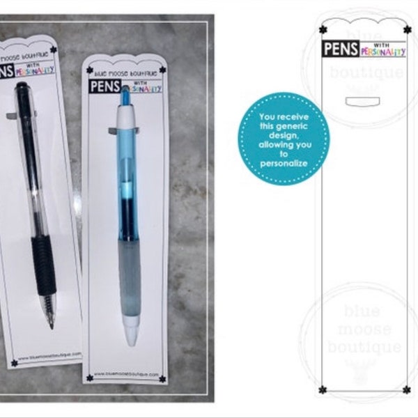 Pen Sleeve Template - Etsy