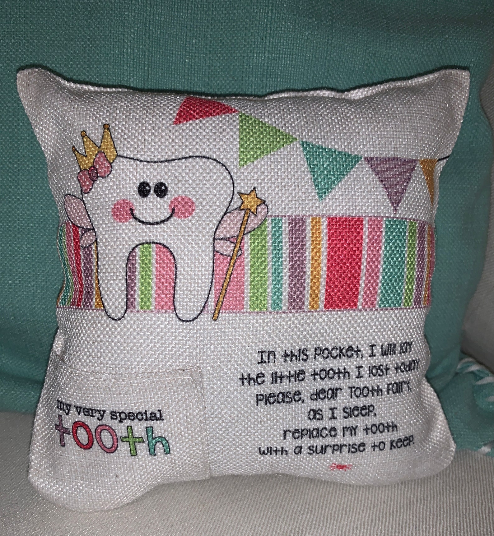 TOOTH FAIRY Pillow Design Kids Toothfairy Template - Etsy Canada