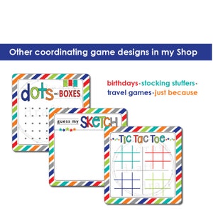 Stickman & Hangman Games Design Traditional 6x6 - Etsy