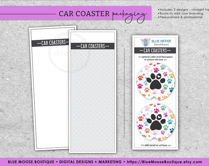 Printable Coaster Care Instruction Cards, Coaster Cleaning Instructions ...