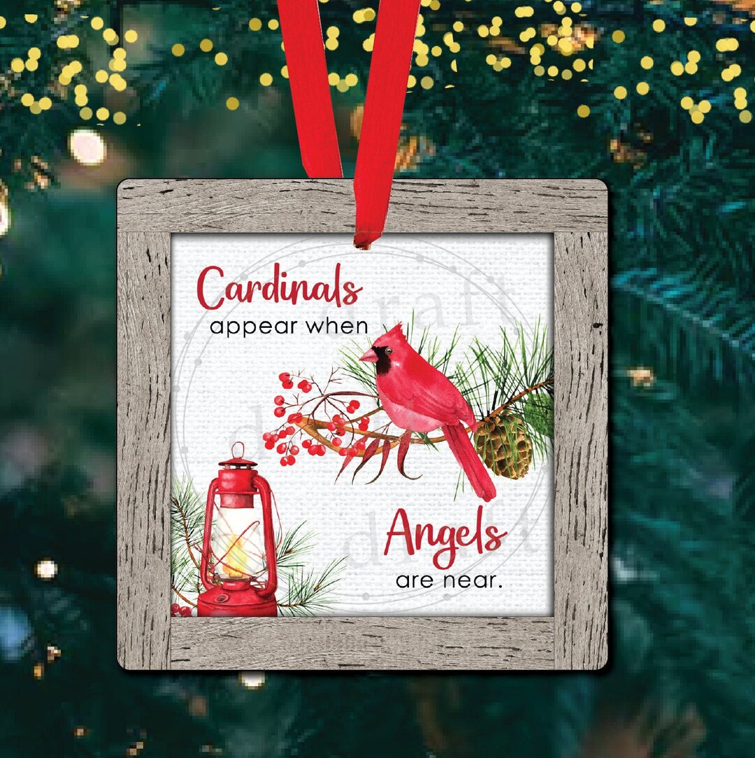 Beautiful Square Cardinal Design • Cardinals Appear When Angels Are ...