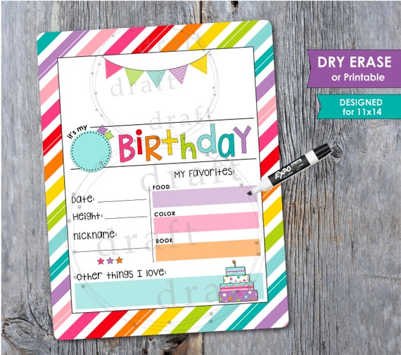 BIRTHDAY BOARD Photo Picture Taking Board Incl Canadian | Etsy