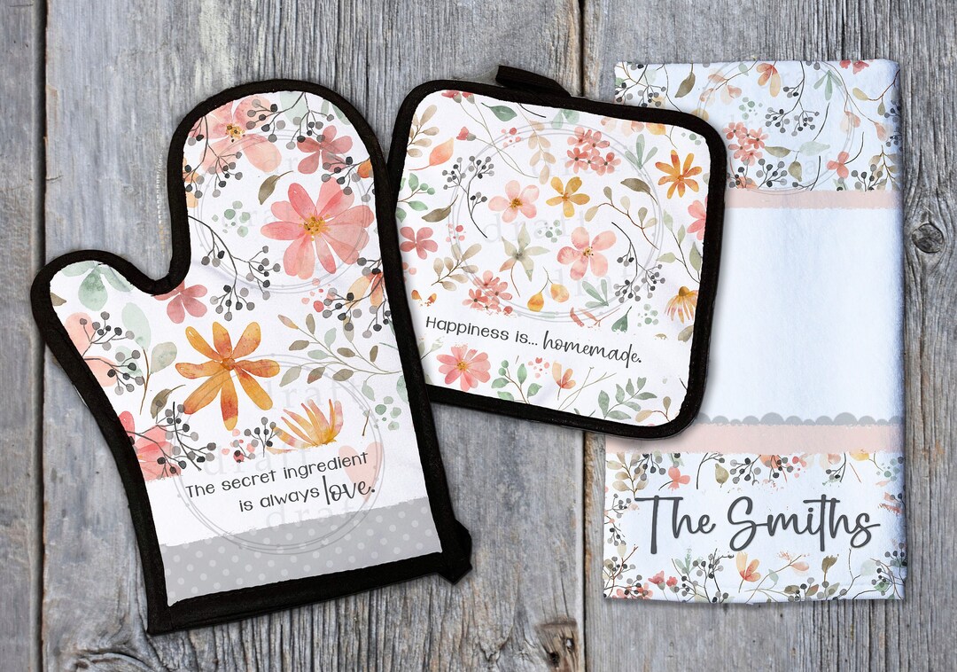 3 Kitchen Designs • Towel, Hot Pad Holder & Oven Mitt Designs - 3 Files ...