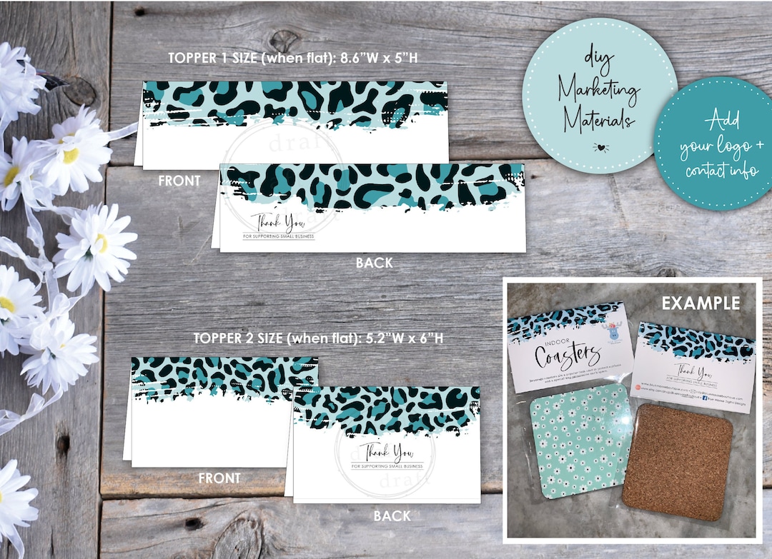 Product TOPPER Designs • Aqua Leopard Designs -- "toppers ...