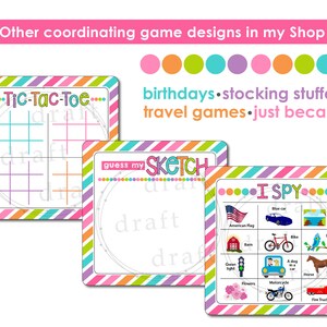 I SPY SIGNS Designs • Whimsy Colors • 6x6 Travel Board Game • Car ...