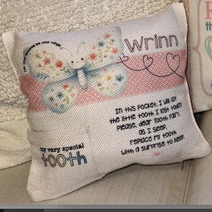 BUTTERFLY Tooth Fairy Pillow Design • Kids • Butterflies • Toothfairy ...