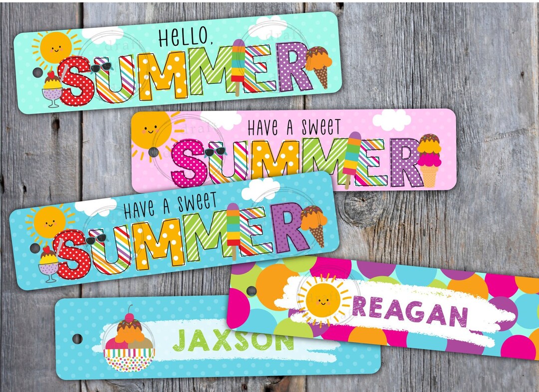 5 'from TEACHER to STUDENT' Bookmark Designs • Ice Cream • Includes 2 ...