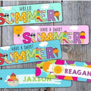 5 'from TEACHER to STUDENT' Bookmark Designs • Ice Cream • Includes 2 ...