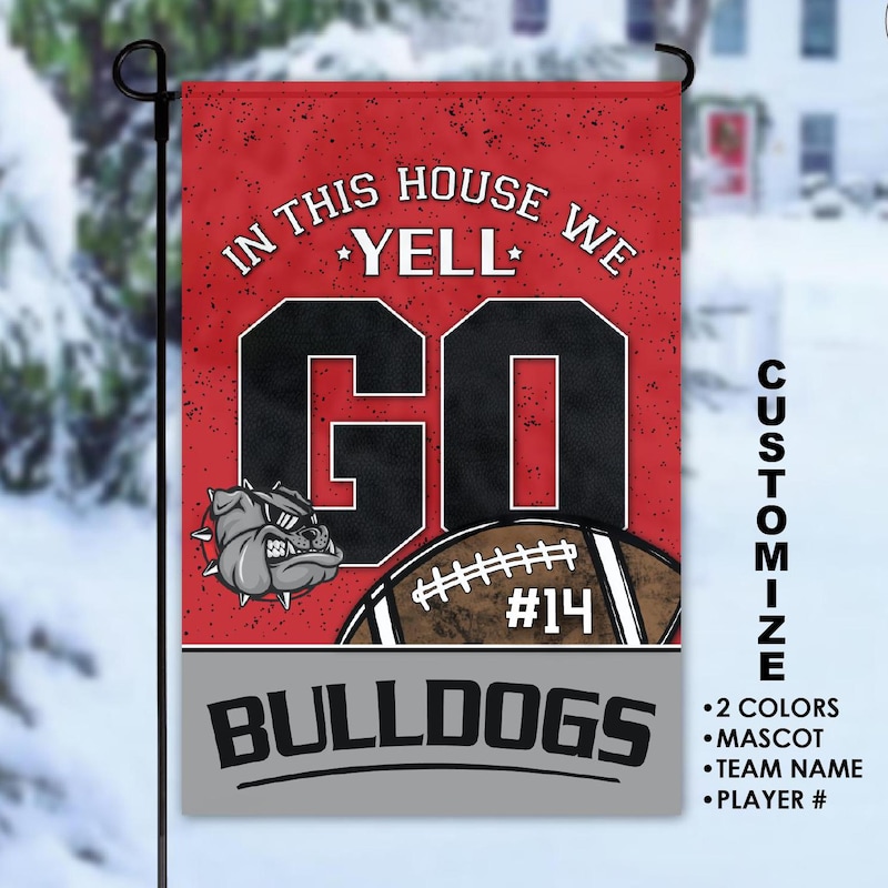 Football House Flags - Etsy