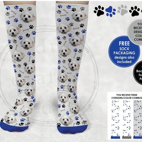 FACES Fun & Silly Sock Designs Includes 4 Templates - Etsy