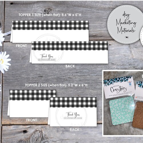 Marketing Product Topper Designs Buffalo Plaid - Etsy