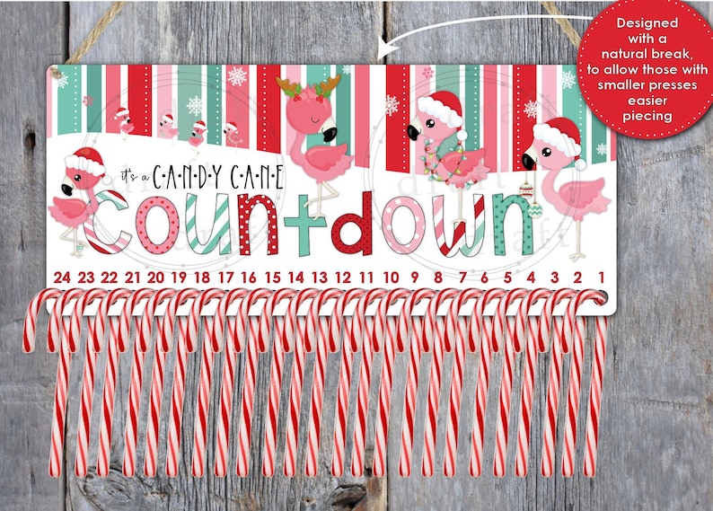 CANDY CANE COUNTDOWN 8.5x11-friendly 2 Christmas Designs - Etsy